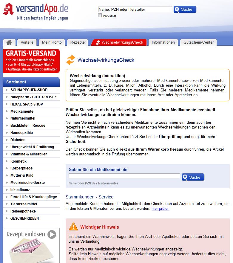 Wechselwirkungen von Medikamenten checken: Konkrete Beispiele